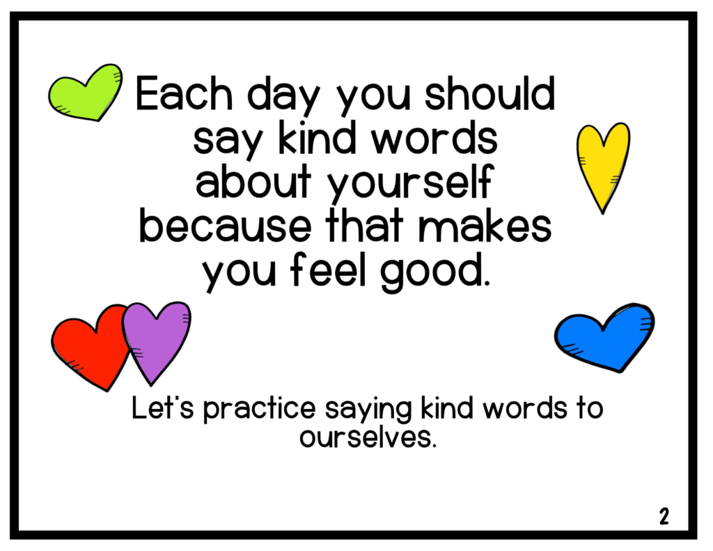 Affirmations- Social Emotional Game- Self Awareness- Positive Self Talk ...