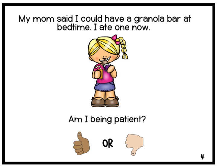 I Can Be Patient- Social Emotional Learning Game- Self Awareness ...