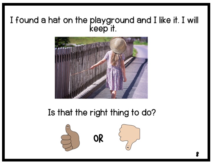 Right From Wrong- Social Emotional Learning Game- Responsible Decision ...