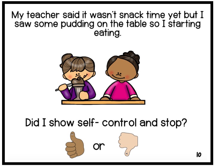 Self-Control- Social Emotional Learning Game -Self Management - Annie's ...