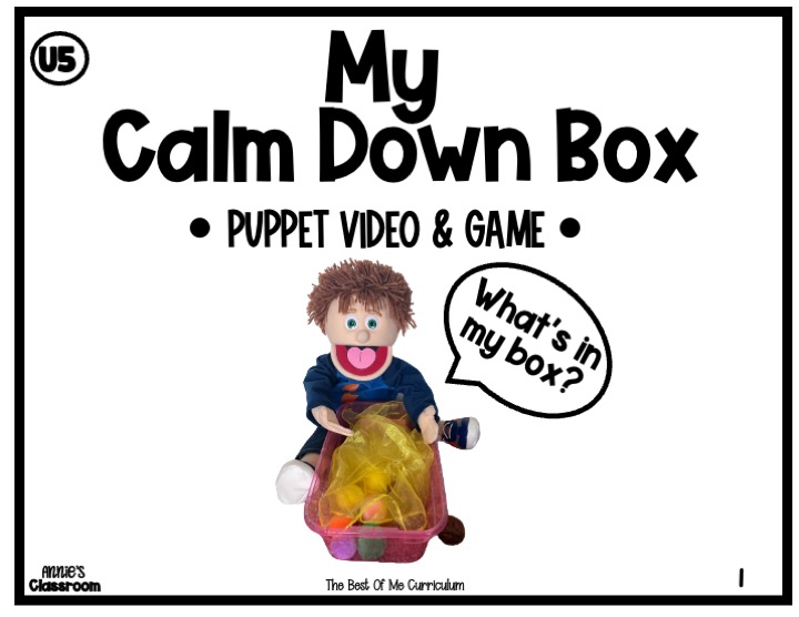 Calm Down Box- Social Emotional Learning Game- Self Regulation- Self ...