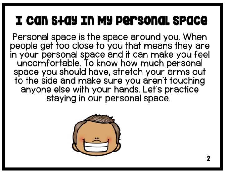 Personal Space- Social Emotional Learning Game – Self Awareness - Annie ...