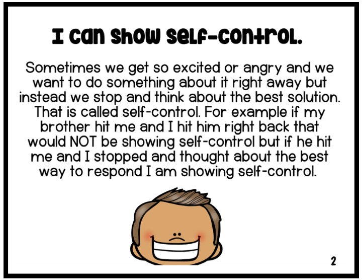 Self-Control- Social Emotional Learning Game -Self Management - Annie's ...