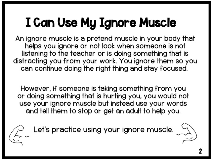 Ignore Muscle- Social Emotional Learning Game- Self Control, Focus ...