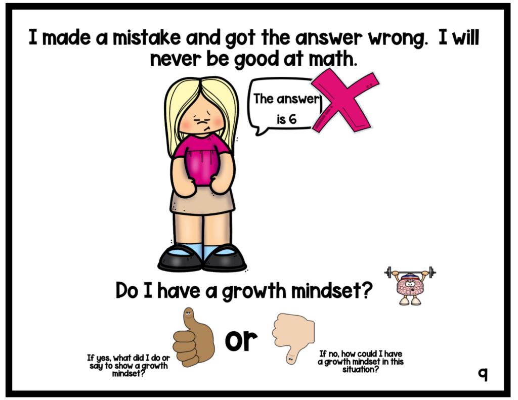 Growth Mindset Social Emotional Lesson For Children - Annie's Classroom