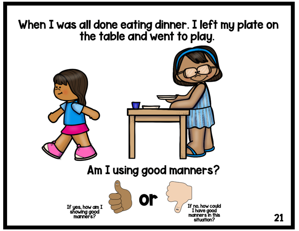Using Good Manners Social Skills Lesson For Kids - Annie's Classroom