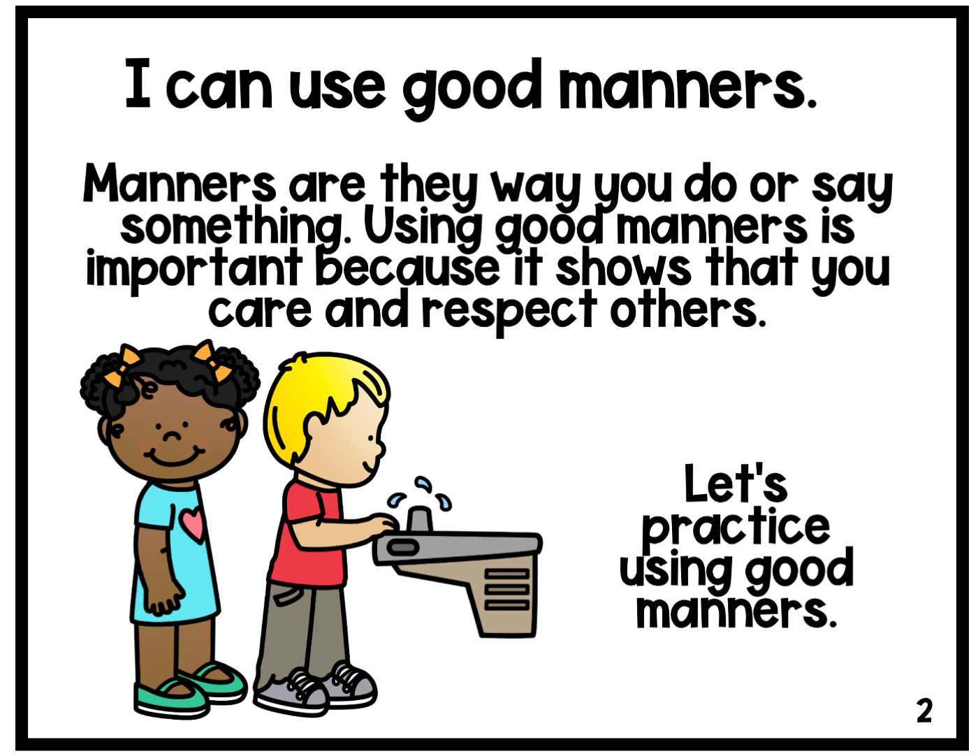 Using Good Manners Social Skills Lesson For Kids - Annie's Classroom