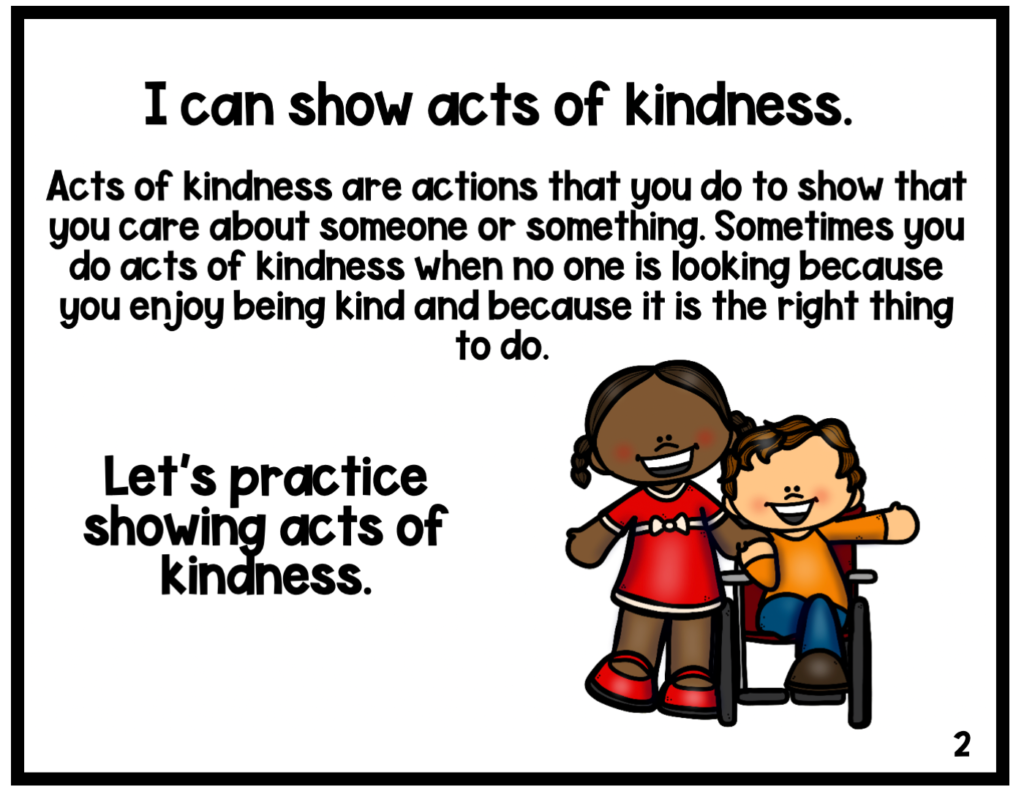 Acts Of Kindness Social Skills Lesson For Kids - Annie's Classroom