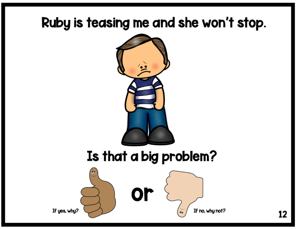 Size Of The Problem – Social Emotional Learning & Social Skills Lesson ...
